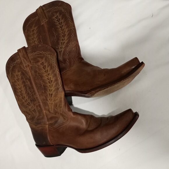 Dan Post | Shoes | Dan Post Brown Pointed Toe Leather Cowboy Boots Mens ...